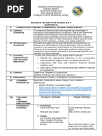 Lesson Plan Degree of Comparison of Adjectives | PDF | Adjective | Grammar