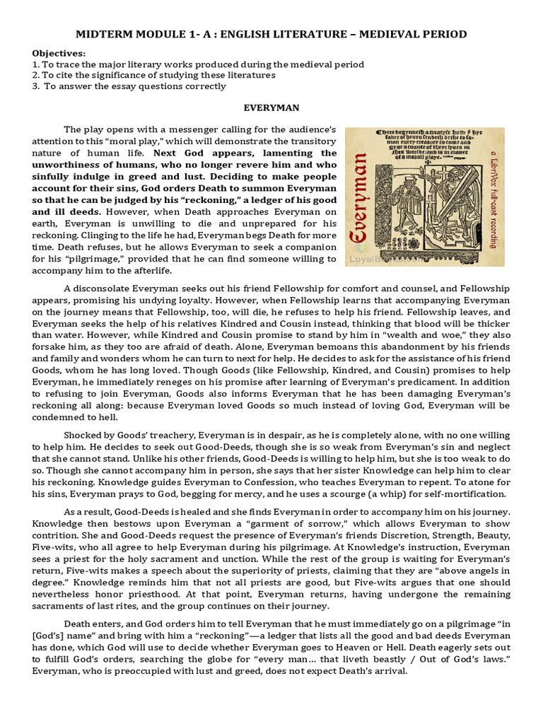 ENGLISH LITERATURE – MEDIEVAL PERIOD (1) | PDF | Lancelot | Green Knight