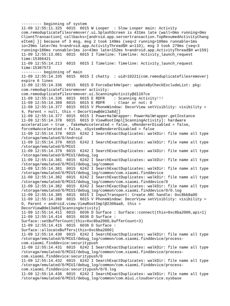 Logcat 1604906714258 | PDF | Backup | Computing
