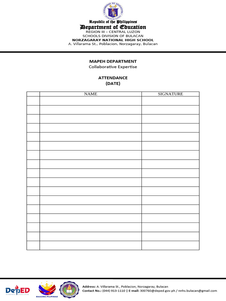 ATTENDANCE-COLLAB | PDF