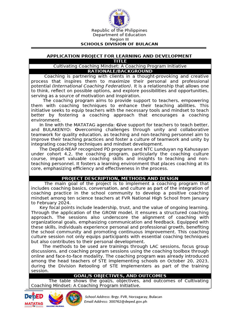 Application-of-learning-and-development | PDF | Mindset | Cognition