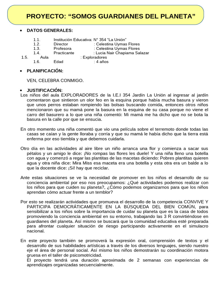 Proyecto DEL PLANETA | PDF | Evaluación | Las emociones