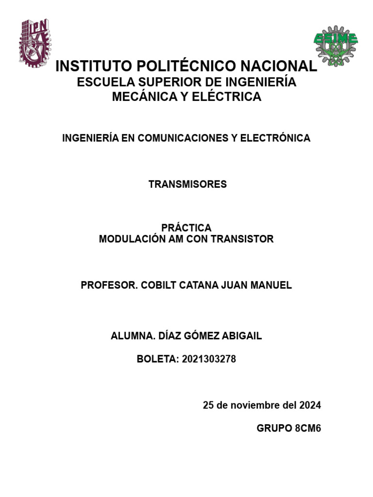 Reporte Am | PDF | Modulación | Red eléctrica