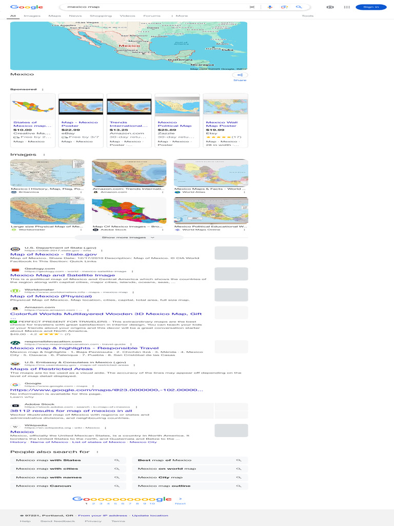 Mexico Maps and Geography Facts | PDF
