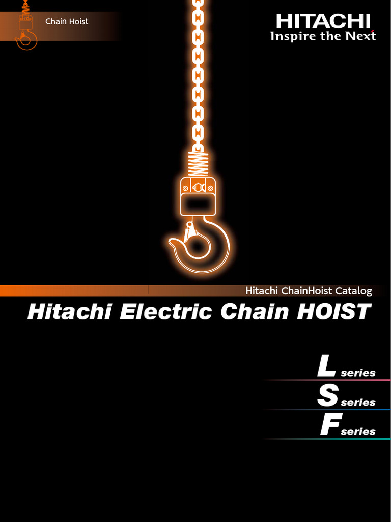 Hitachi Chain Hoist Latest | PDF | Elevator | Tram