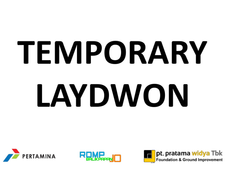 Temporary Laydown | PDF
