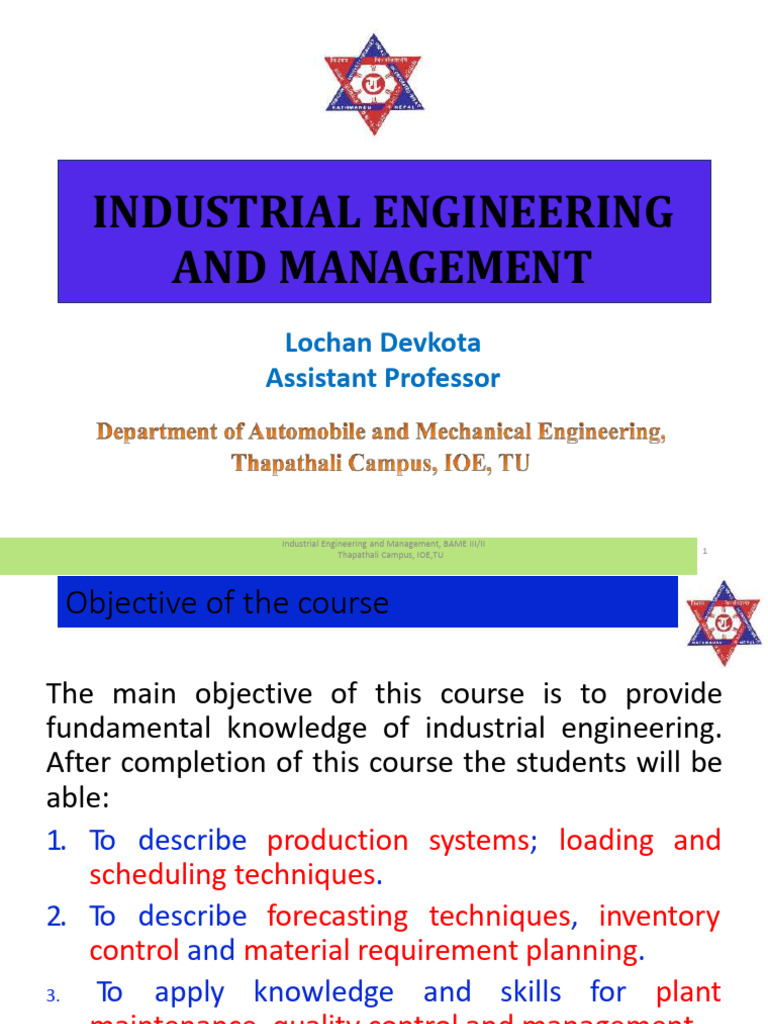 IEM | PDF | Industrial Engineering | Engineering