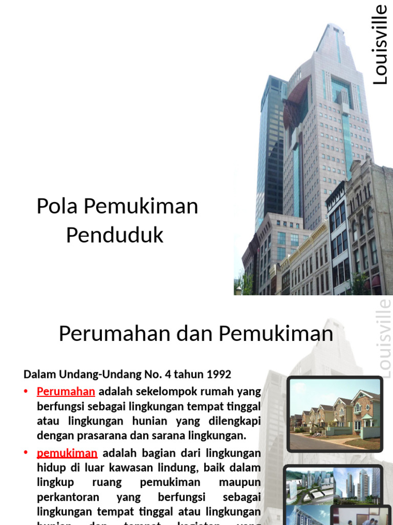 Pola Pemukiman Penduduk | PDF
