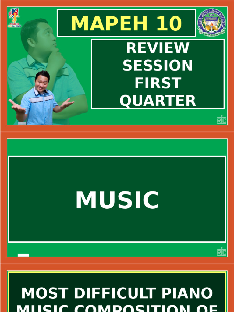 MAPEH 10: Arts & Music Review | PDF | Impressionism | Paintings