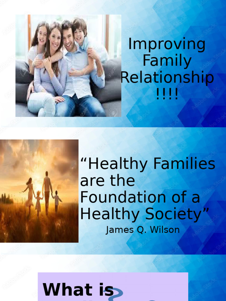 Strengthening Family Relationships Tips | PDF | Feeling | Natural Disasters