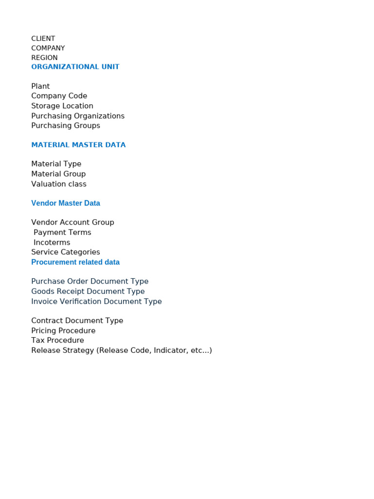 Kds For Baxter in Sap MM | PDF | Logistics | Supply Chain Management