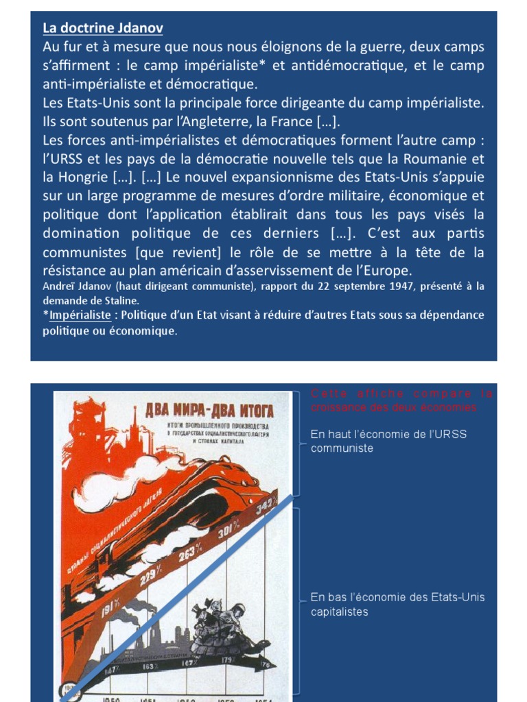 Jdanov et la lutte des deux camps | PDF | Communisme | Impérialisme