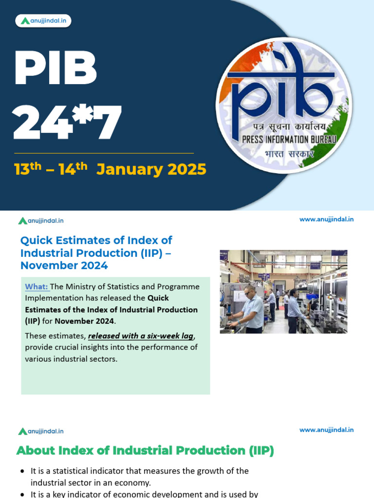 IIP Growth Report: November 2024 | PDF | Energy Conservation | Economies