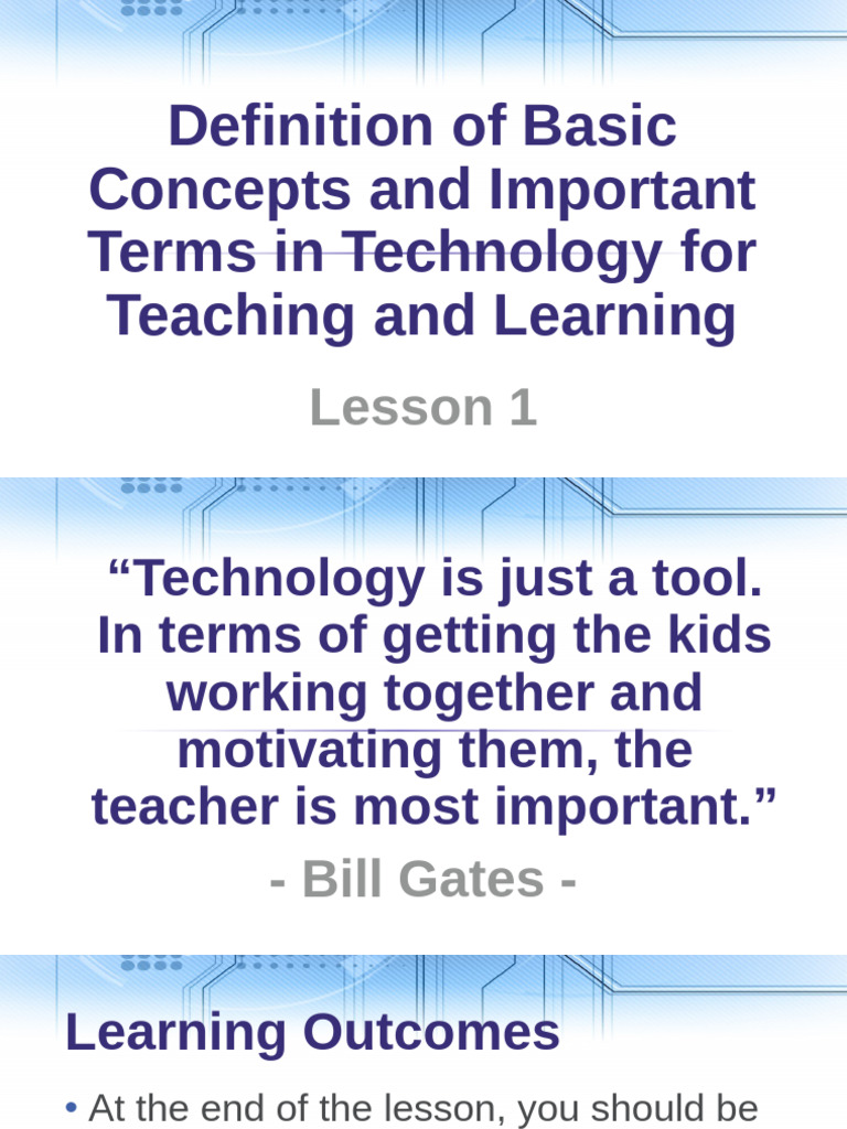 Tech Terms for Teaching & Learning | PDF | World Wide Web | Internet & Web