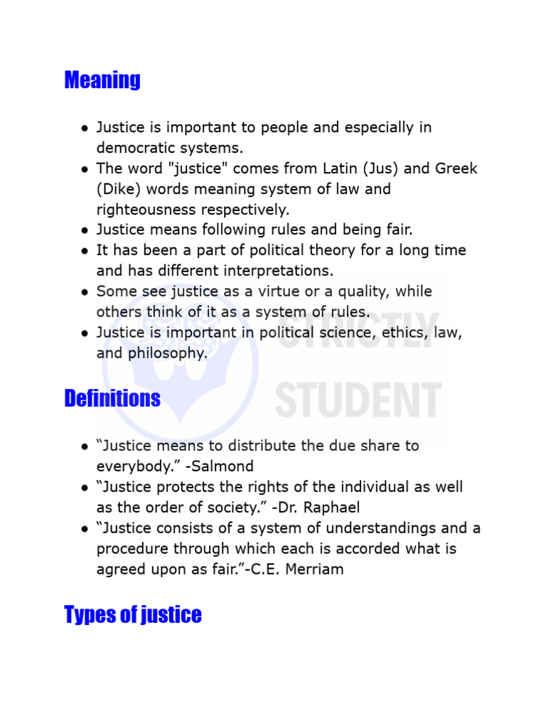 Understanding Types of Justice | PDF | Justice | Crime & Violence