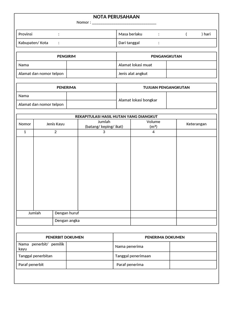 Nota Perusahaan | PDF