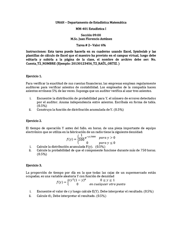 Tarea 2 MM401 3er Per 2024 | PDF | Distribución de veneno | Enseñanza ...