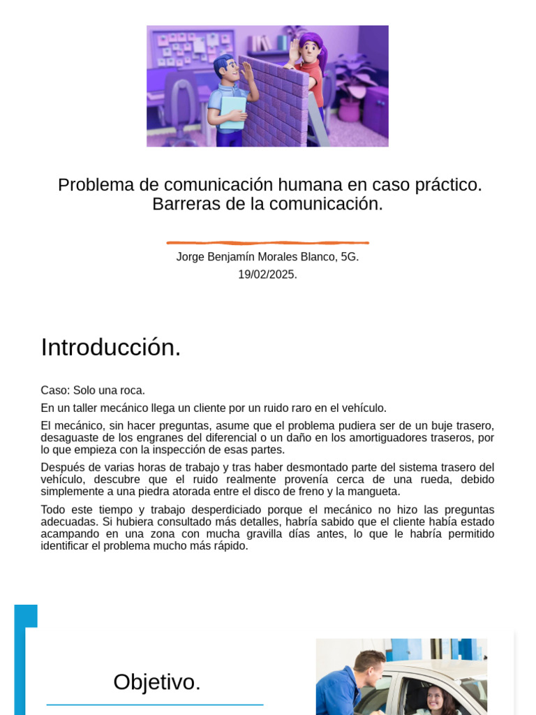 Problema de Comunicación Humana en Caso Practico-1 | PDF | Comunicación