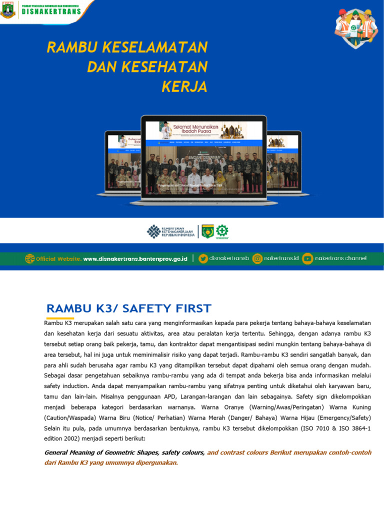Jenis Jenis Rambu Keselamatan Dan Kesehatan Kerja Safety First ...