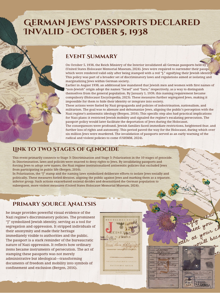 Genocide Assignment | PDF | The Holocaust | Nazi Germany