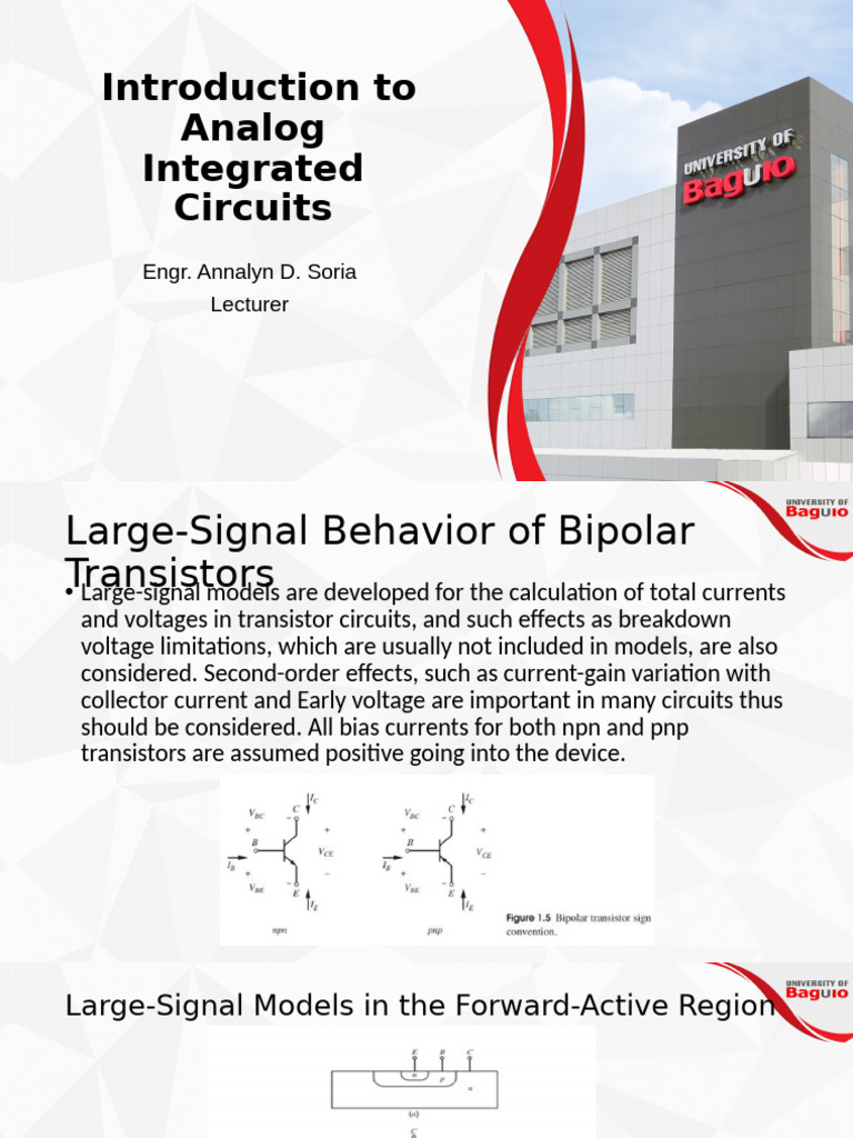 Model of IC - Lecture #2 | PDF | Bipolar Junction Transistor | Mosfet
