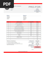 Formato Cotización - Proforma | PDF | Business | Industrias de servicio