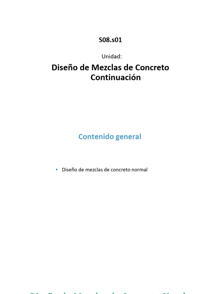 s08 S01-Material | PDF | Hormigón | Materiales