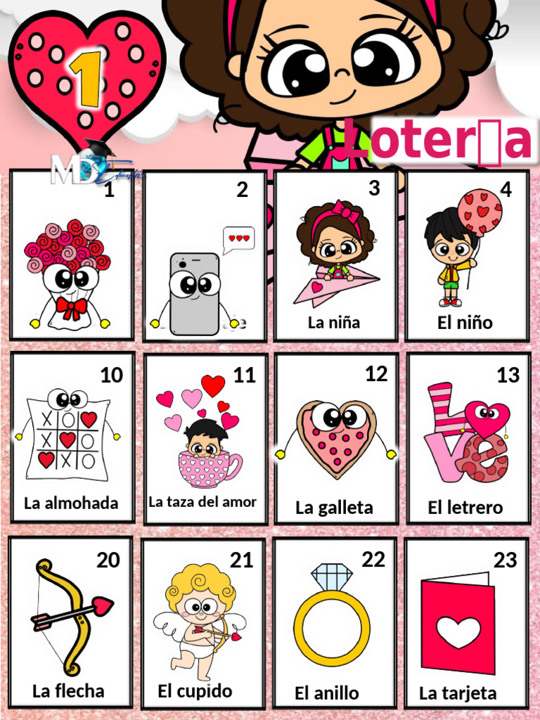 Lotería de San Valentín: Amor y Amistad | PDF