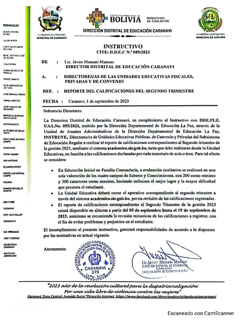 Instructivo 089 | PDF