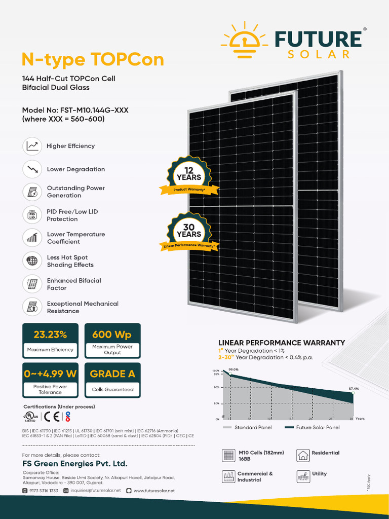 Datasheet A4 N Type Topcon | PDF