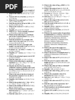 Basic Mathematics Questions and Answers | PDF | Area | Pi