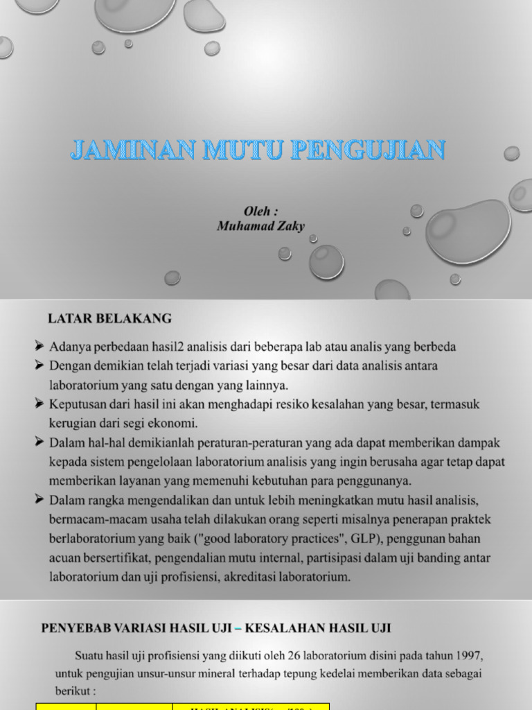 Jaminan Mutu Pengujian | PDF