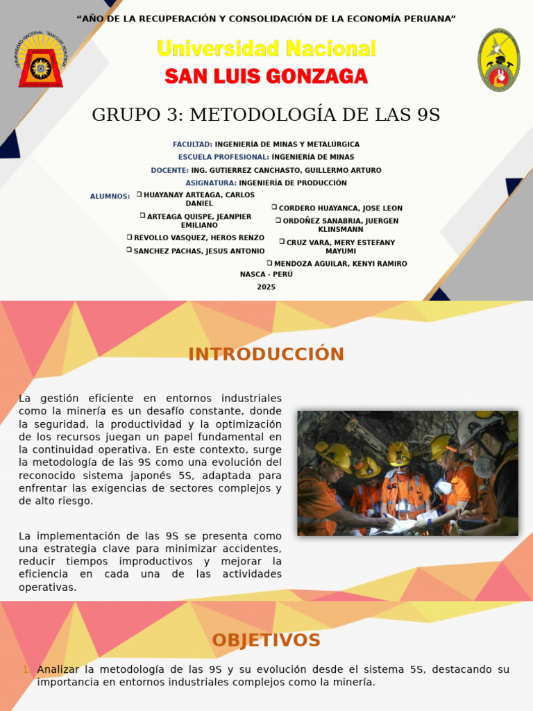 METODOLOGÍA DE LAS 9S | PDF | Minería | Business