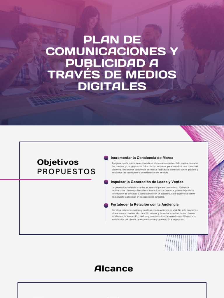 Elaboracion e Implementación de Plan de Comunicaciones y Publicidad A Través de Medios Digitales ...