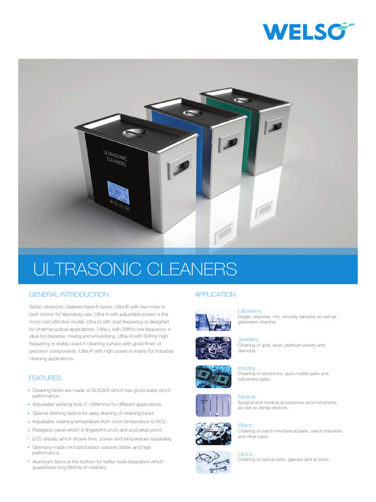 Ultrasonic cleaner | PDF | Physical Sciences | Materials