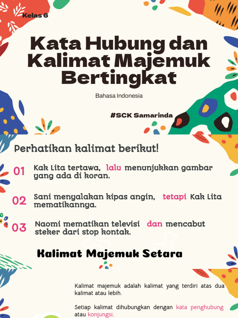 Kata Hubung Dan Kalimat Majemuk Bertingkat - Kelas 6 - Bahasa Indonesia ...