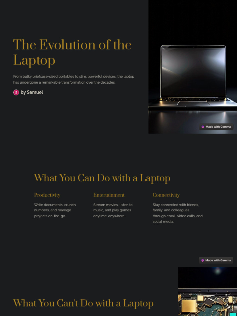 The Evolution of The Laptop | PDF