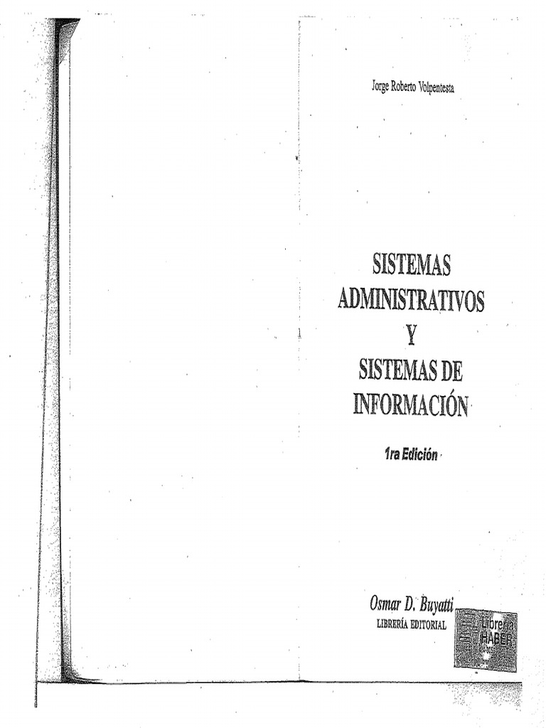 Volpentesta - SistAdmin y Sistde Informacion - 1aed | PDF
