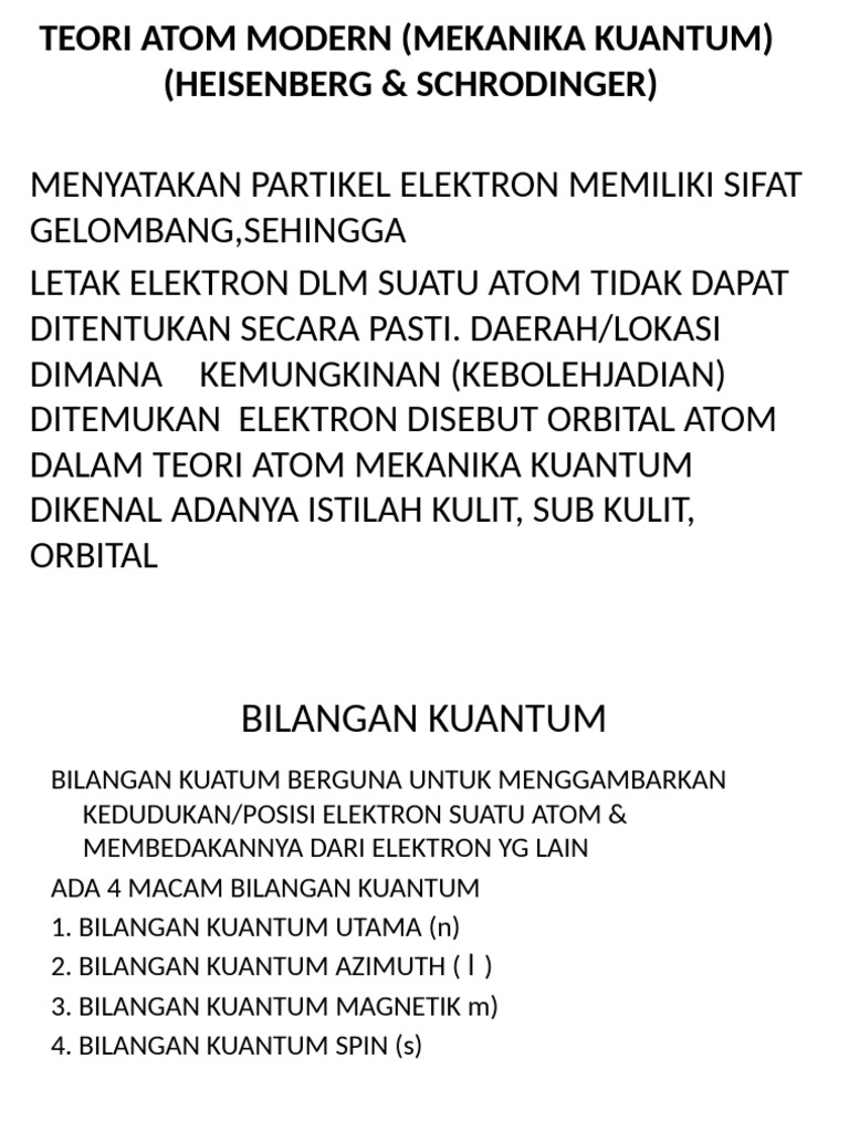 Bhn Ajar Mekanika Kuantum | PDF