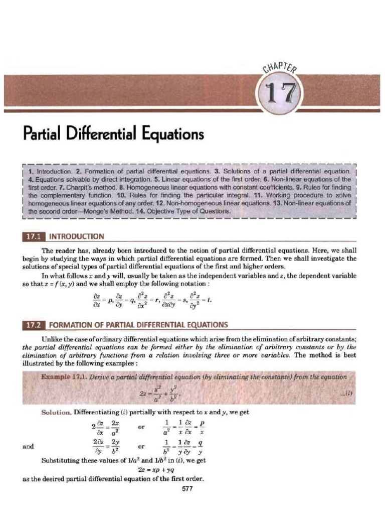 Partial Differential Equations | PDF