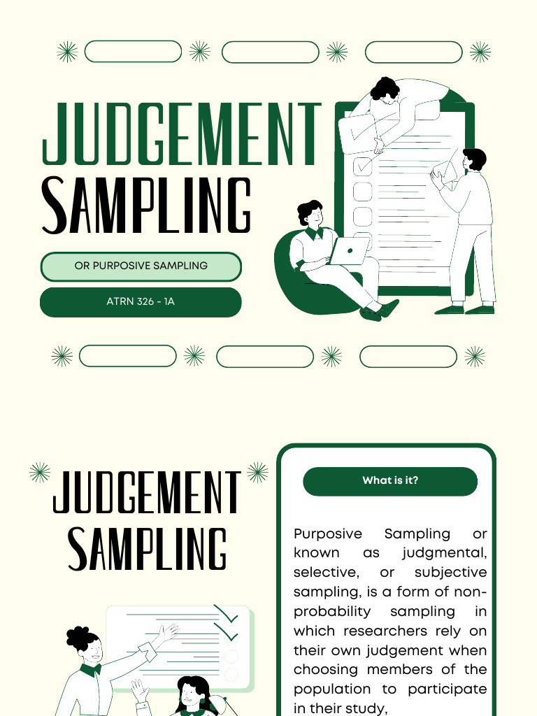 Judgement Sampling Explained | PDF
