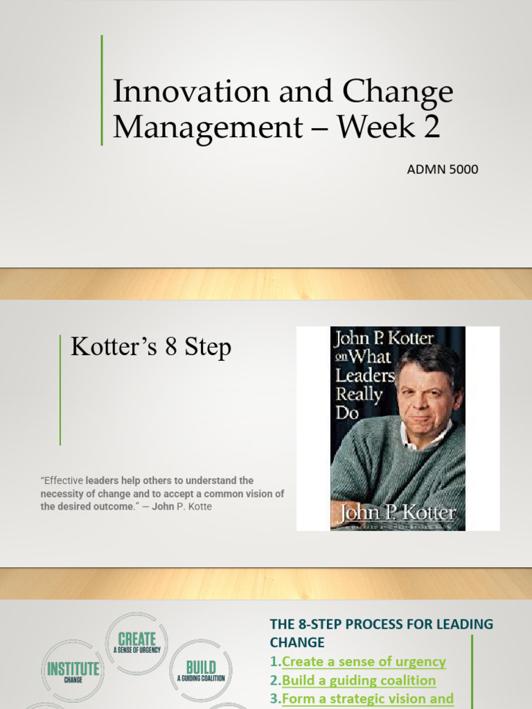Innovation and Change Management - Week 2 | PDF | Social Psychology ...