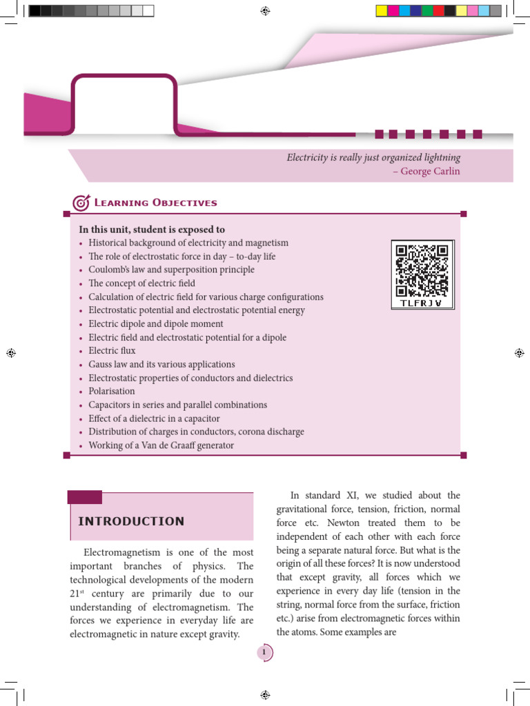 Physics CH 1 | PDF | Electric Charge | Force
