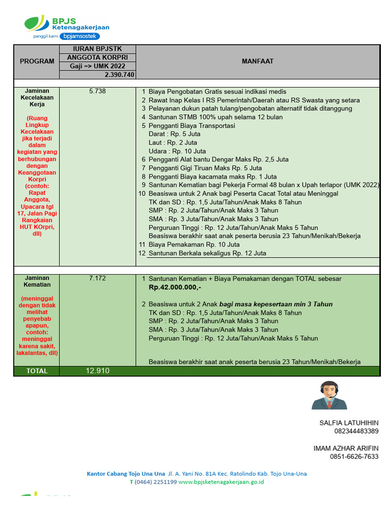 BROSUR BPJS KETENAGAKERJAAN - KORPRI | PDF
