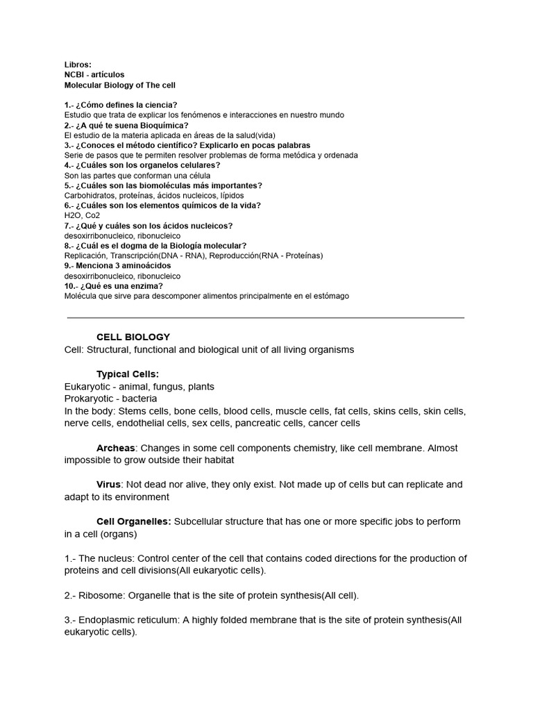 Biochem y | PDF | Cell (Biology) | Cell Membrane