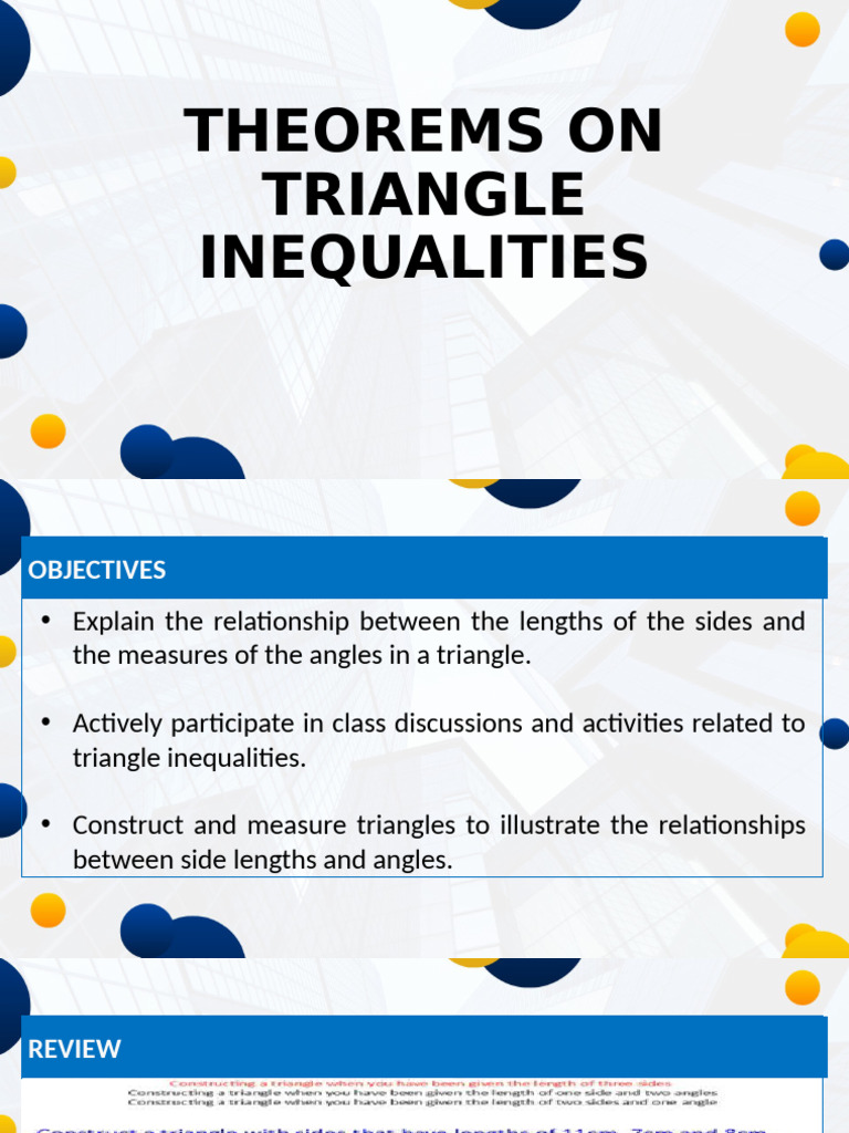 Side Angle Relationship | PDF | Triangle | Angle