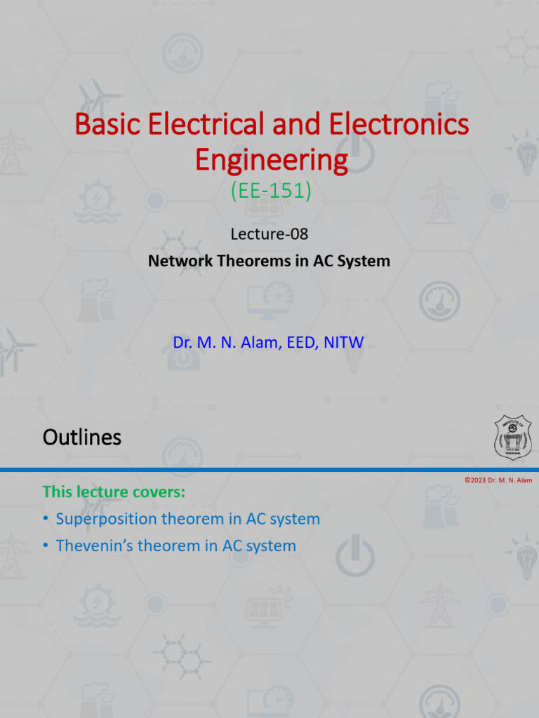 Lec_ena08 | PDF | Electrical Impedance | Electrical Engineering
