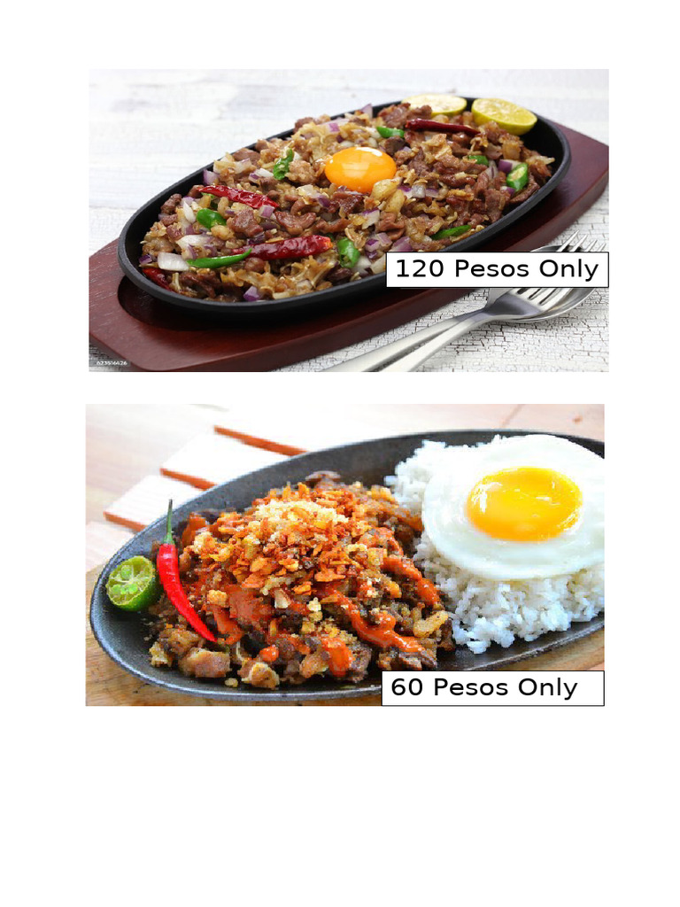 Sisig For Tarpaulin | PDF