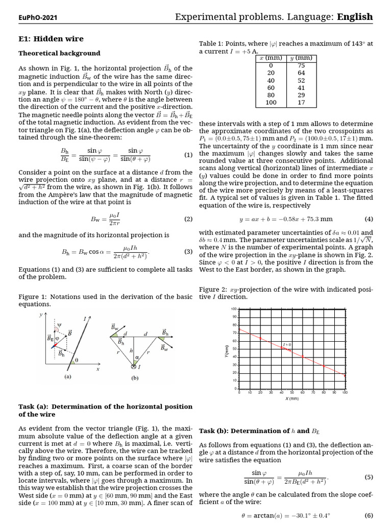 EuPhO 2021 Exp Solutions-2 | PDF | Heat Transfer | Angle