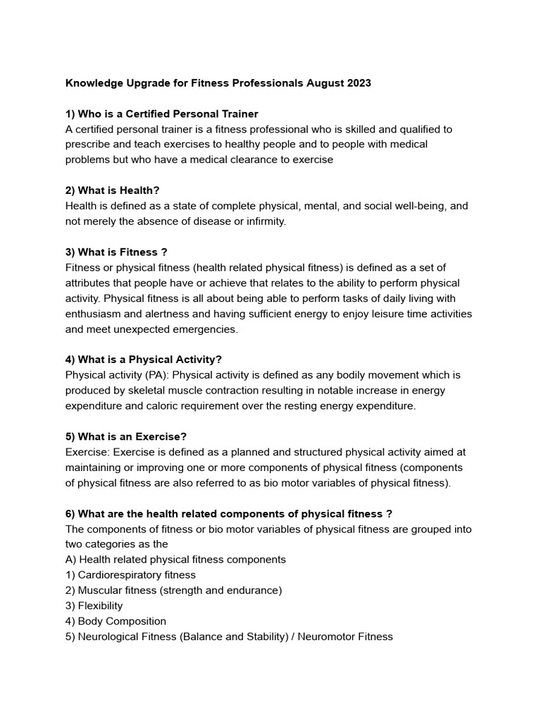 Knowledge Revision, Viva & Interview Prep Trainers | PDF | Physical ...